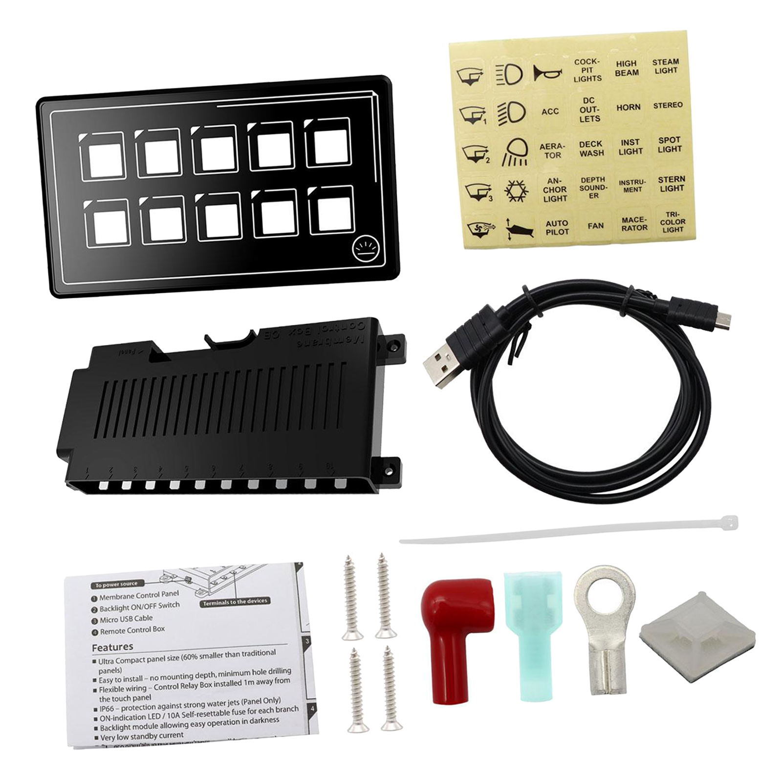 OEM 10 way control box Touch Switch Panel Manufacturer and Supplier | Yujie